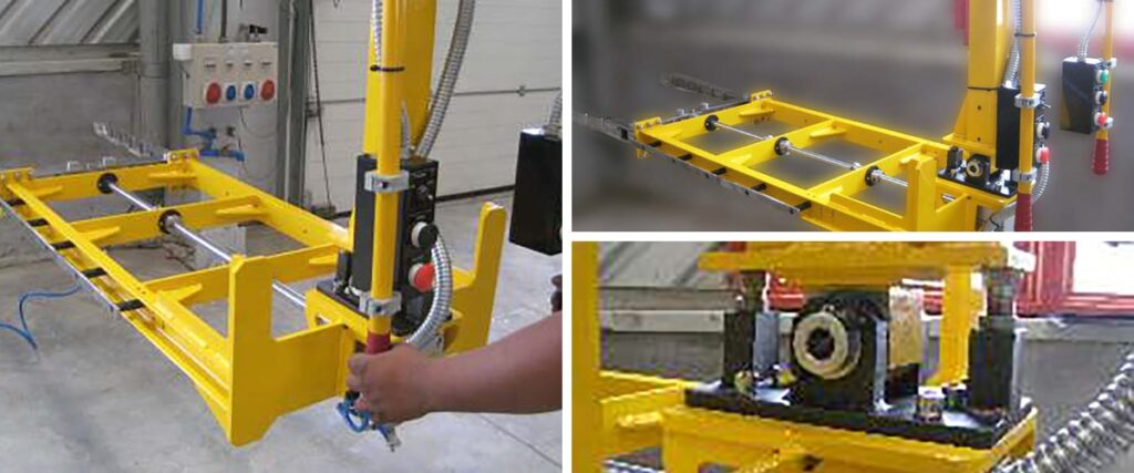 Tray Handling solution for heat treatment processes for forging